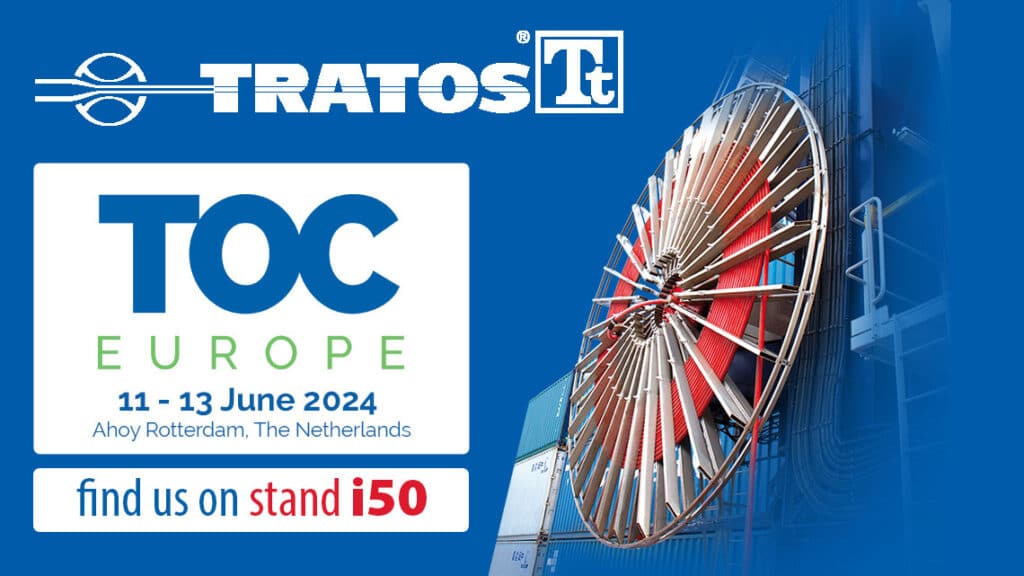 Tratos at TOC Europe 2024. Stand i50 at the Ahoy in Rotterdam.